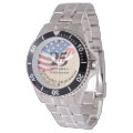 Military Retirement Watch Us Flag Personalized | Zazzle