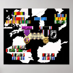 Military Ribbons Poster | Zazzle