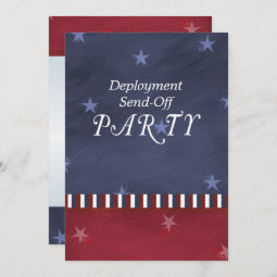 Military Send Off Deployment Party Custom Invitation | Zazzle