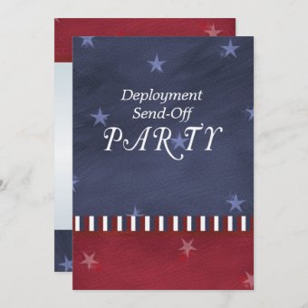 Military Send Off Deployment Party Custom Invitation | Zazzle