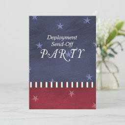 Military Send Off Deployment Party Custom Invitation | Zazzle