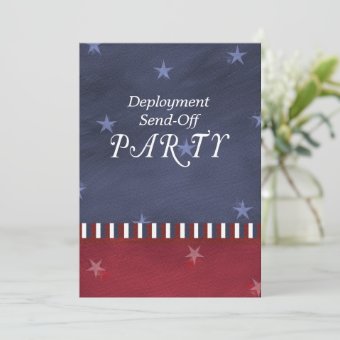 Military Send Off Deployment Party Custom Invitation | Zazzle