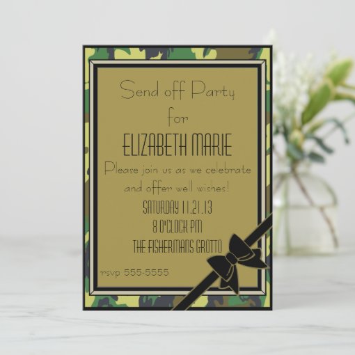 Military Send Off Party Invitation | Zazzle