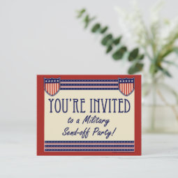Military Send-off Party Invitations | Zazzle