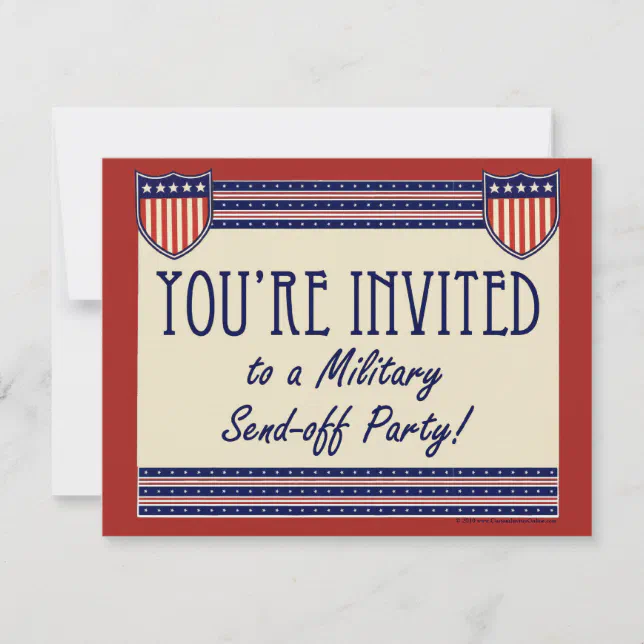 Military Send-off Party Invitations | Zazzle