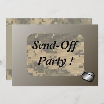 Military Send Off Party Patriotic Invitation | Zazzle