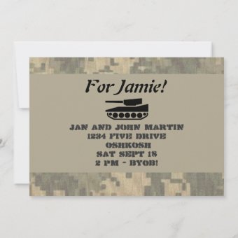 Military Send Off Party Patriotic Invitation | Zazzle