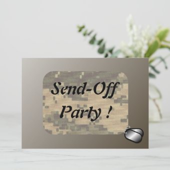 Military Send Off Party Patriotic Invitation | Zazzle