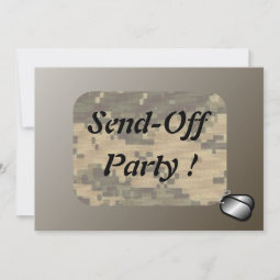 Military Send Off Party Patriotic Invitation | Zazzle