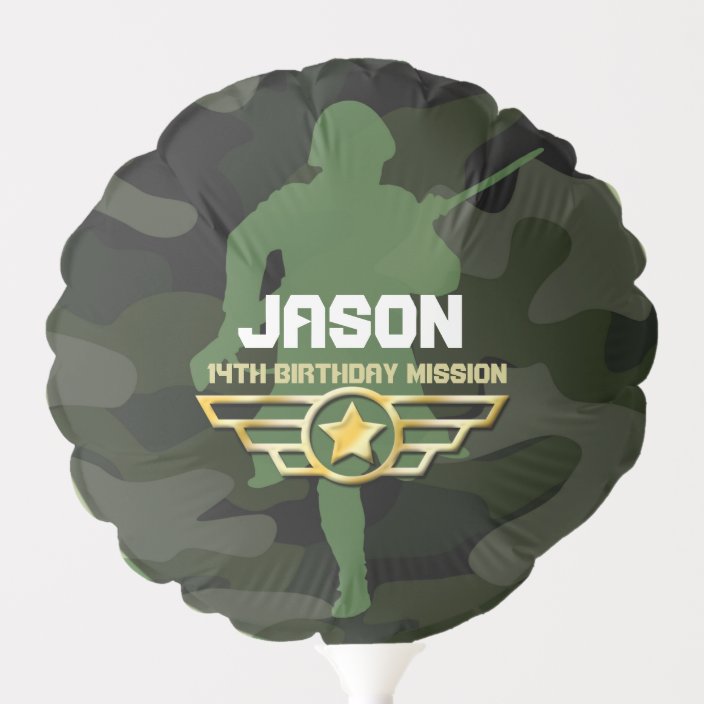 Military Style Party Balloon | Zazzle.com