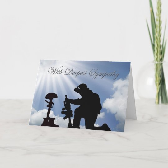 Military Sympathy Card | Zazzle.com
