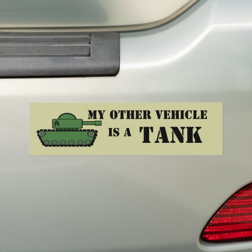 Military Tank Bumper Sticker | Zazzle
