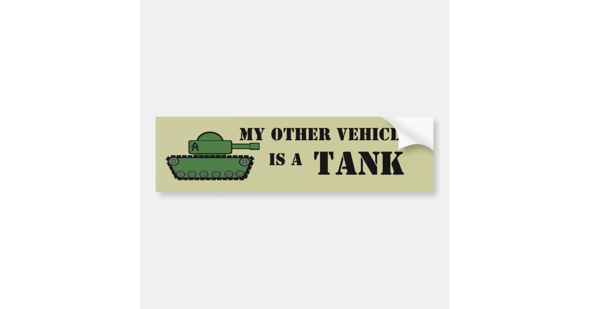 Military Tank Bumper Sticker | Zazzle