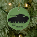 Military Tank Ceramic Ornament | Zazzle