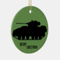Military Tank Ceramic Ornament | Zazzle
