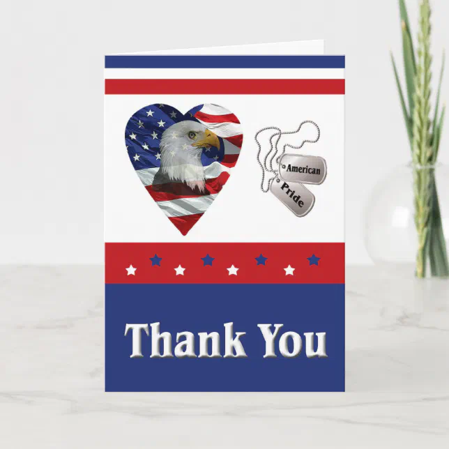 Military Thank You Card | Zazzle