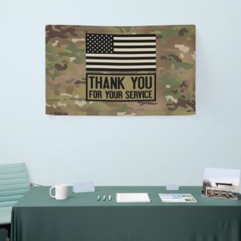Military - Thank You For Your Service Banner | Zazzle