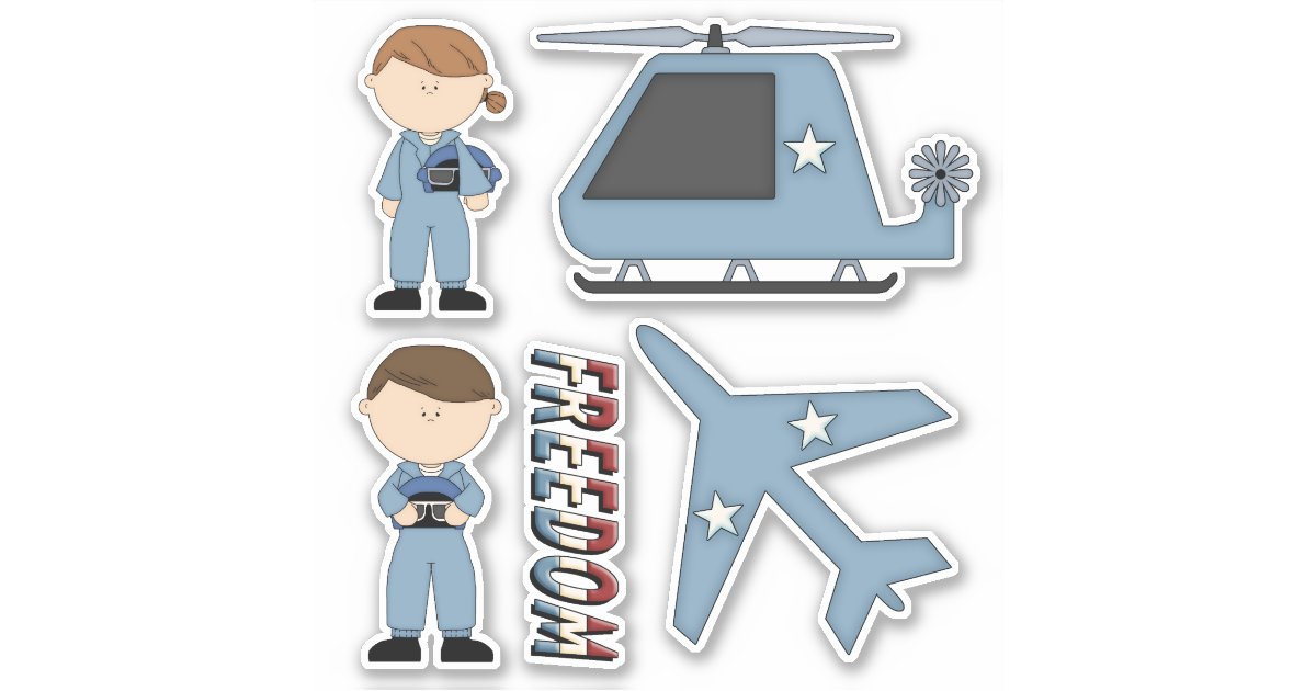 Military Themed Air Force Stickers | Zazzle