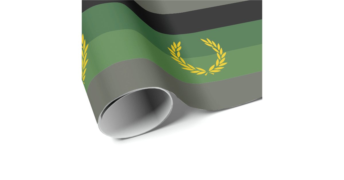 Military Uniform Pride Flag Wrapping Paper | Zazzle