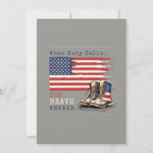 Military US Flag GRAY Deployment Farewell Party Invitation | Zazzle