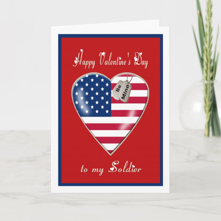 Military Valentine's Day Card to my Soldier | Zazzle