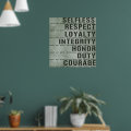 Military values poster | Zazzle