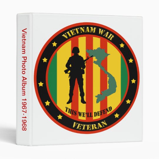 Military Vietnam War Veteran Photo Album 3 Ring Binder | Zazzle.com