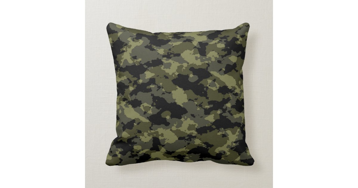 Military Woodland Camo Pillow | Zazzle.com