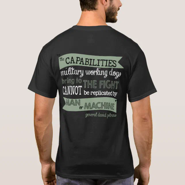 Military Working Dogs (Dark) T-Shirt | Zazzle
