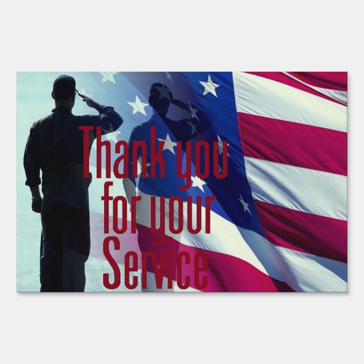 MILITARY YARD SIGN | Zazzle