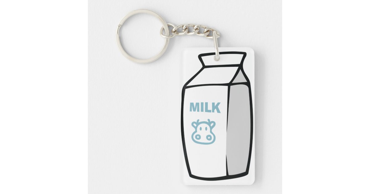 Milk Carton Keychain | Zazzle
