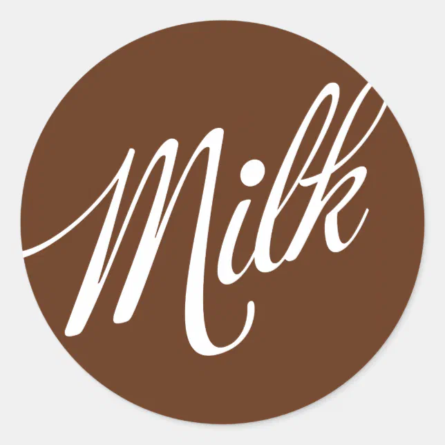 Milk Chocolate Sticker | Zazzle