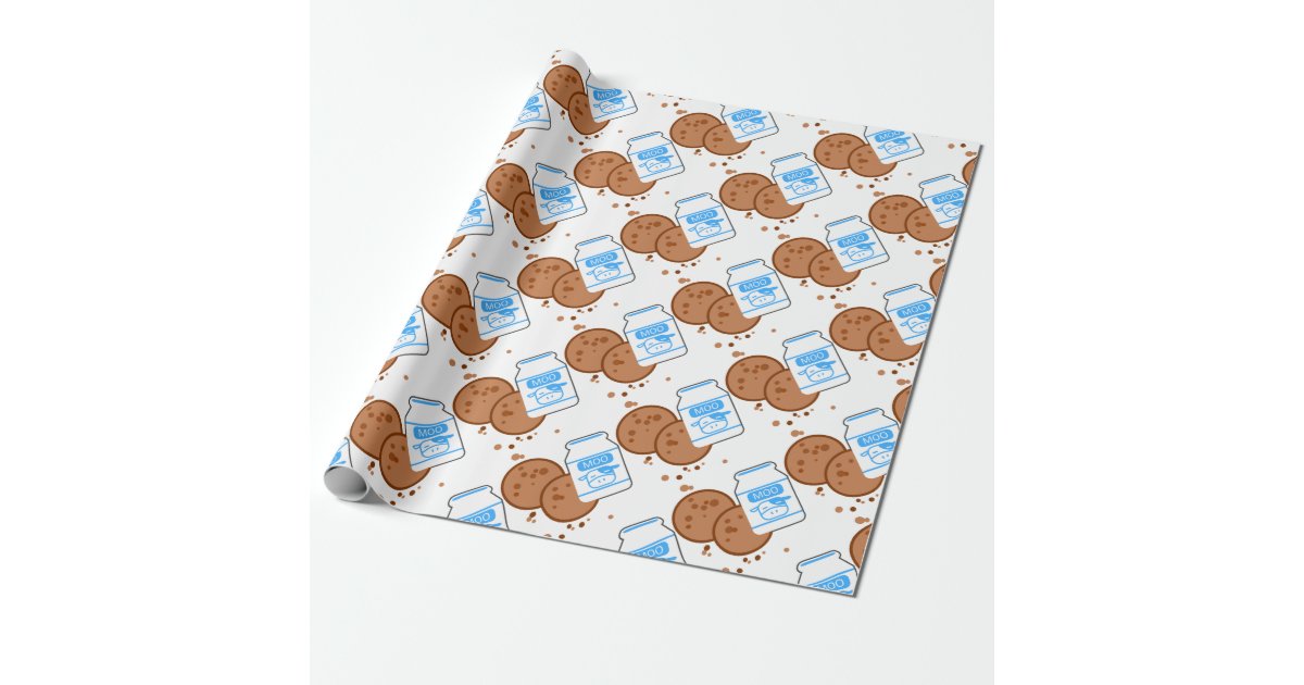 Milk & Cookies Wrapping Paper | Zazzle