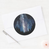 Milky Way Galaxy Painting Sticker | Zazzle