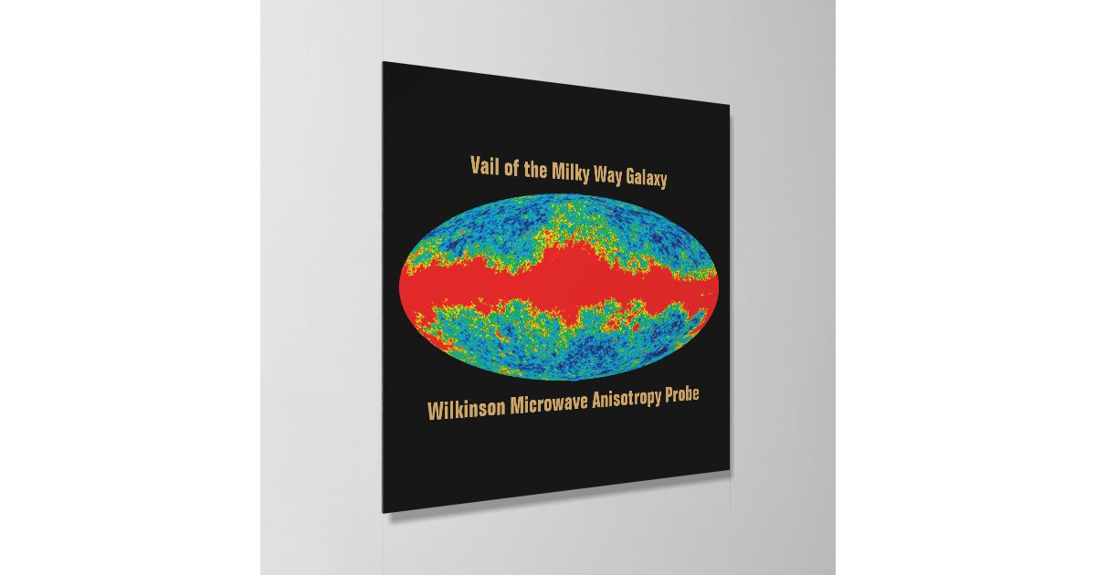 Milky Way Galaxy Veil Over WMAP Universe Acrylic Photo Tile | Zazzle