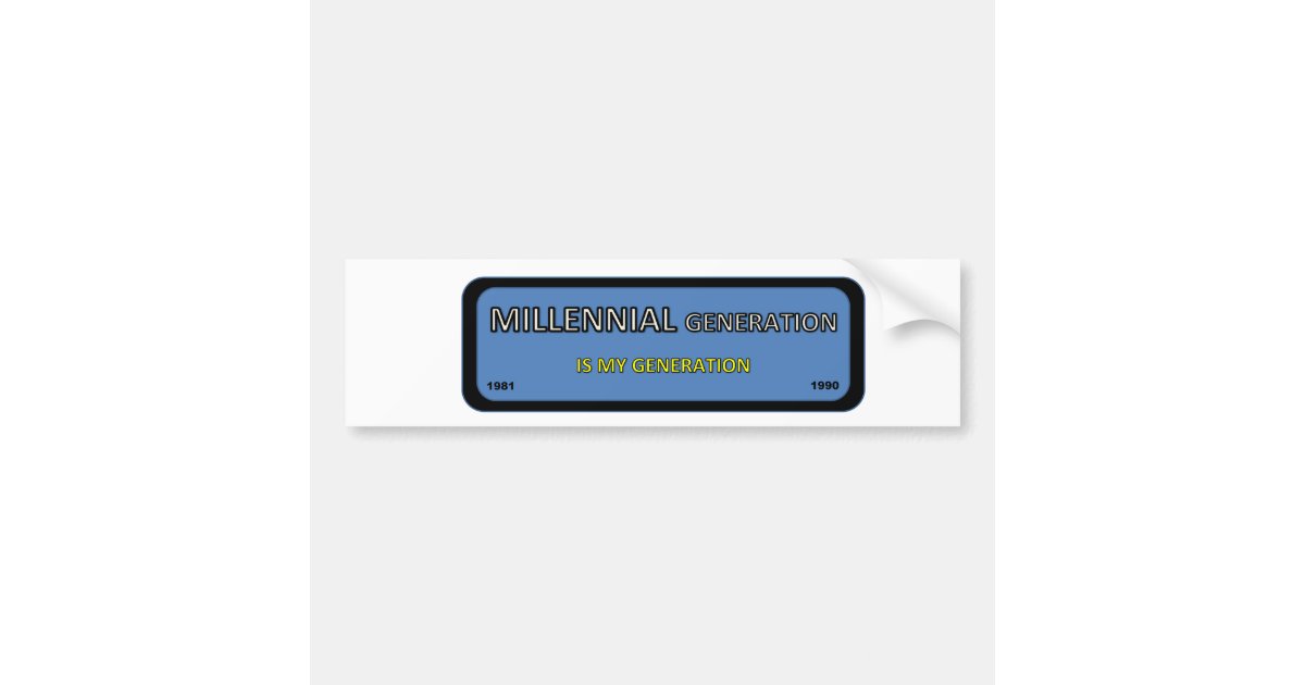 MILLENNIAL sticker | Zazzle