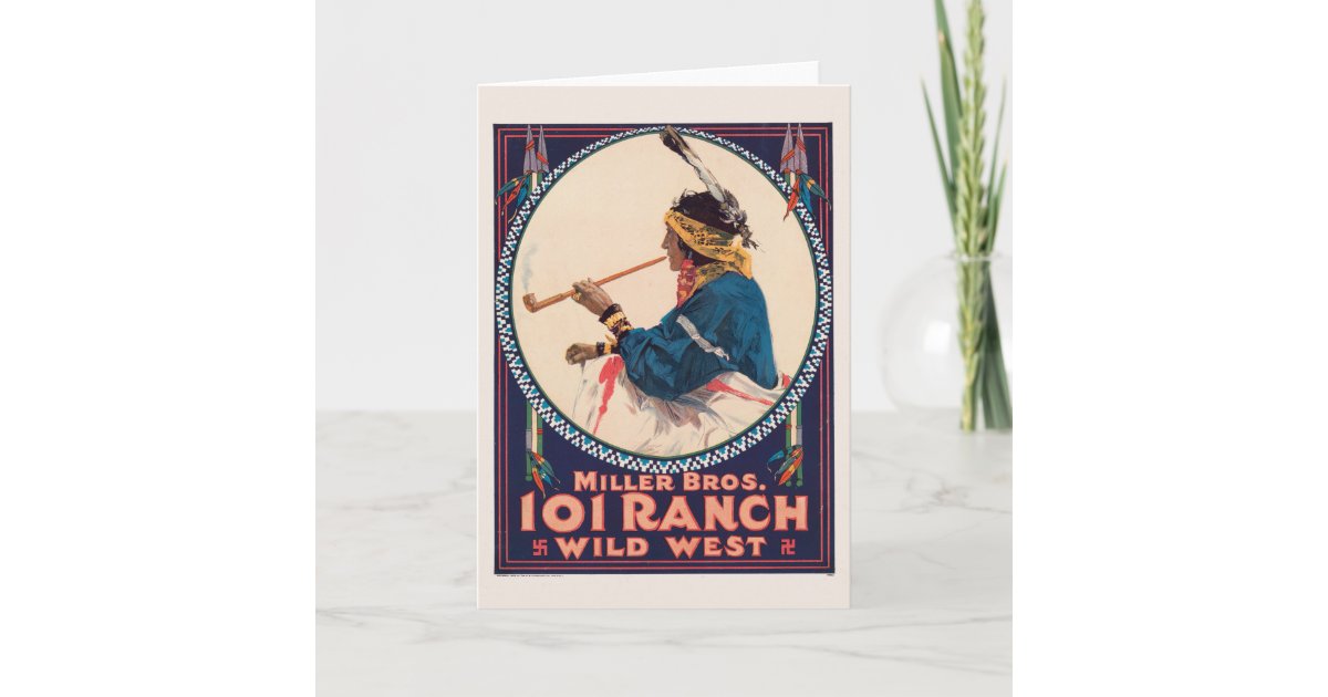 Miller Bros. 101 Ranch, Wild West Circus Poster Card | Zazzle