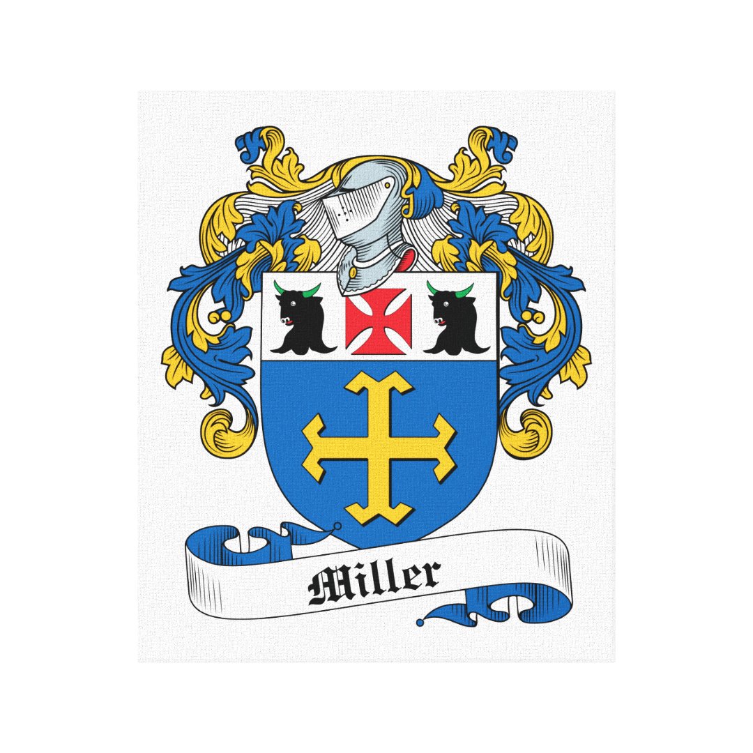 Miller Family Crest Canvas Print | Zazzle