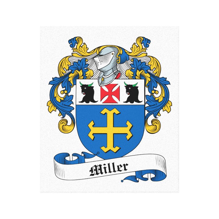Miller Family Crest Canvas Print | Zazzle.com