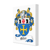 Miller Family Crest Canvas Print | Zazzle