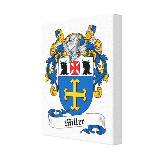 Miller Family Crest Canvas Print | Zazzle