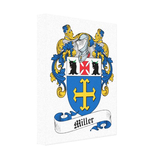 Miller Family Crest Canvas Print | Zazzle