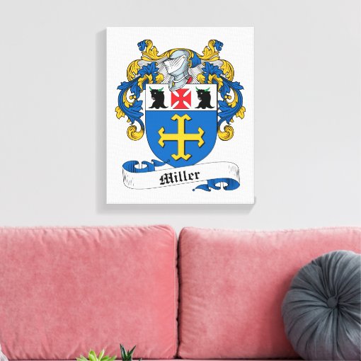 Miller Family Crest Canvas Print | Zazzle