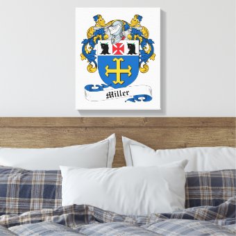 Miller Family Crest Canvas Print | Zazzle