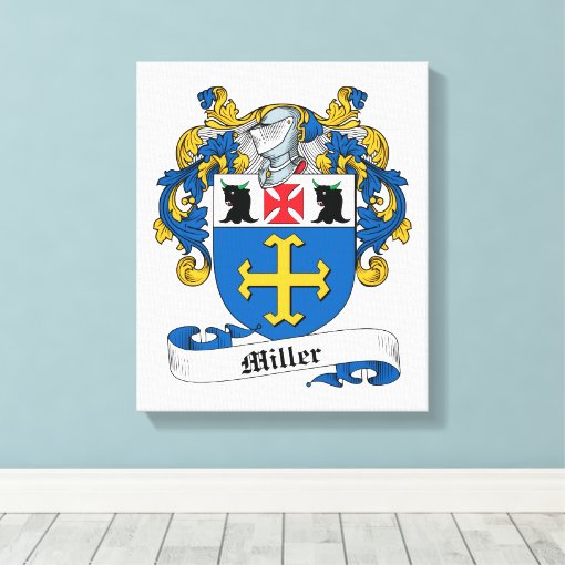 Miller Family Crest Canvas Print | Zazzle
