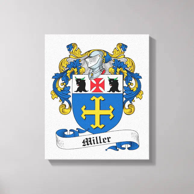 Miller Family Crest Canvas Print | Zazzle