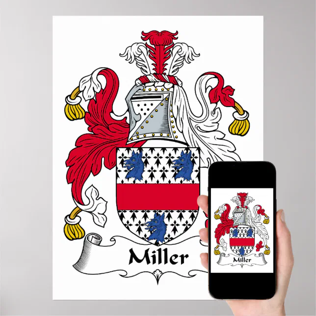 Miller Family Crest Poster | Zazzle