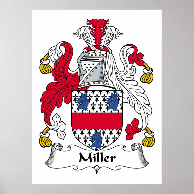 Miller Family Crest Poster | Zazzle