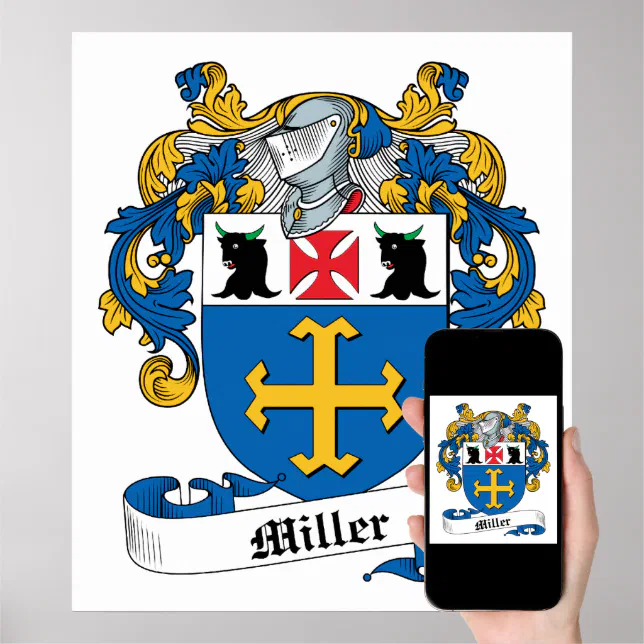 Miller Family Crest Poster | Zazzle