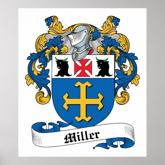 Miller Family Crest Poster | Zazzle.com